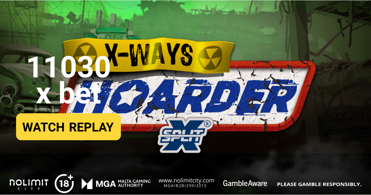 Nolimit City - xWays Hoarder xSplit Replay - 11030 x BET WIN